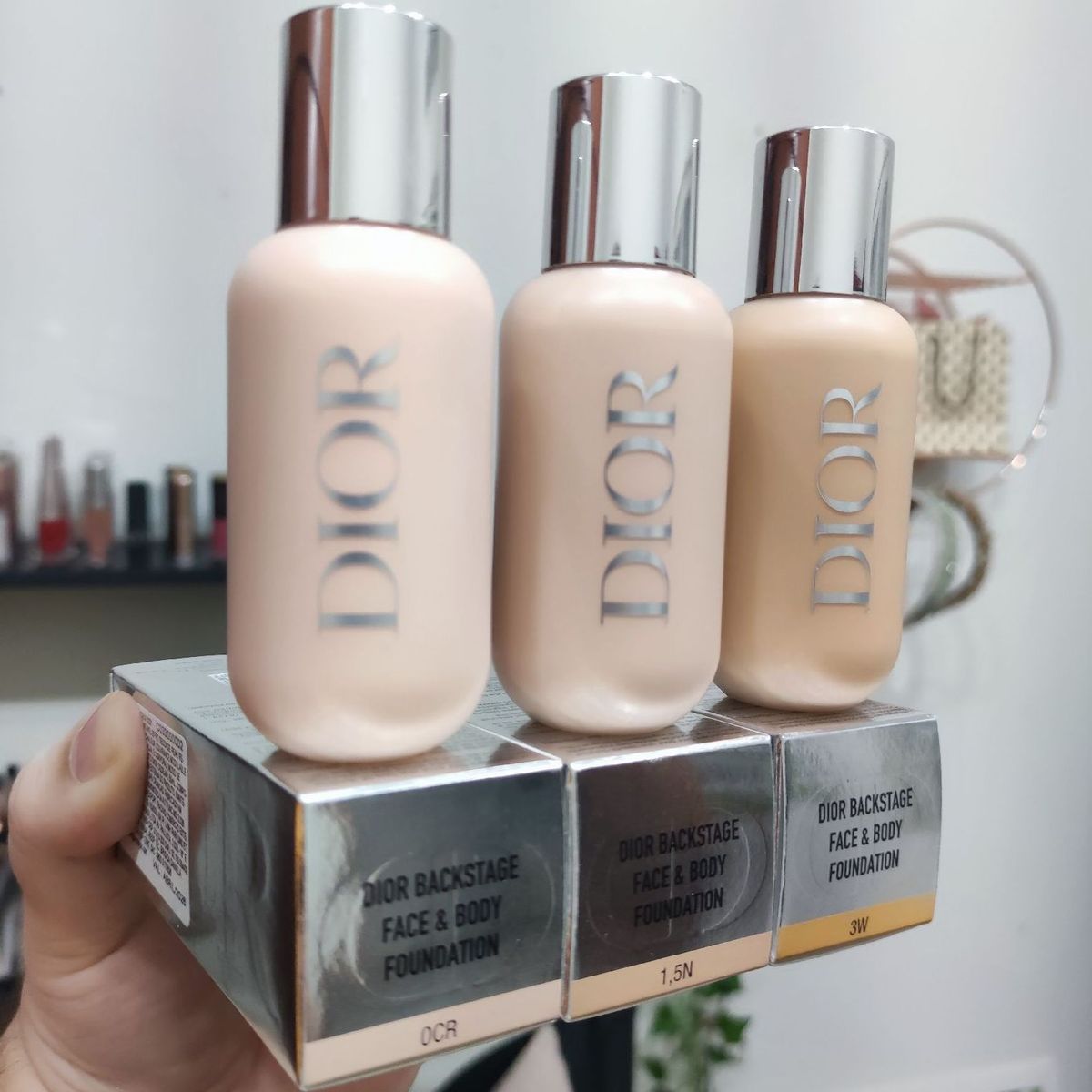 Kit 3 Bases Dior Backstage Face And Body Foundation | Maquiagem ...