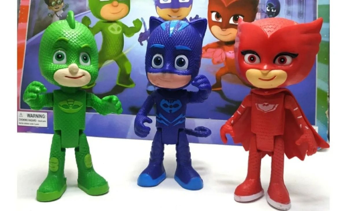 Kit 3 Bonecos Pj Masks 15 Cm com Luz de Led Produto Novo a Pronta ...