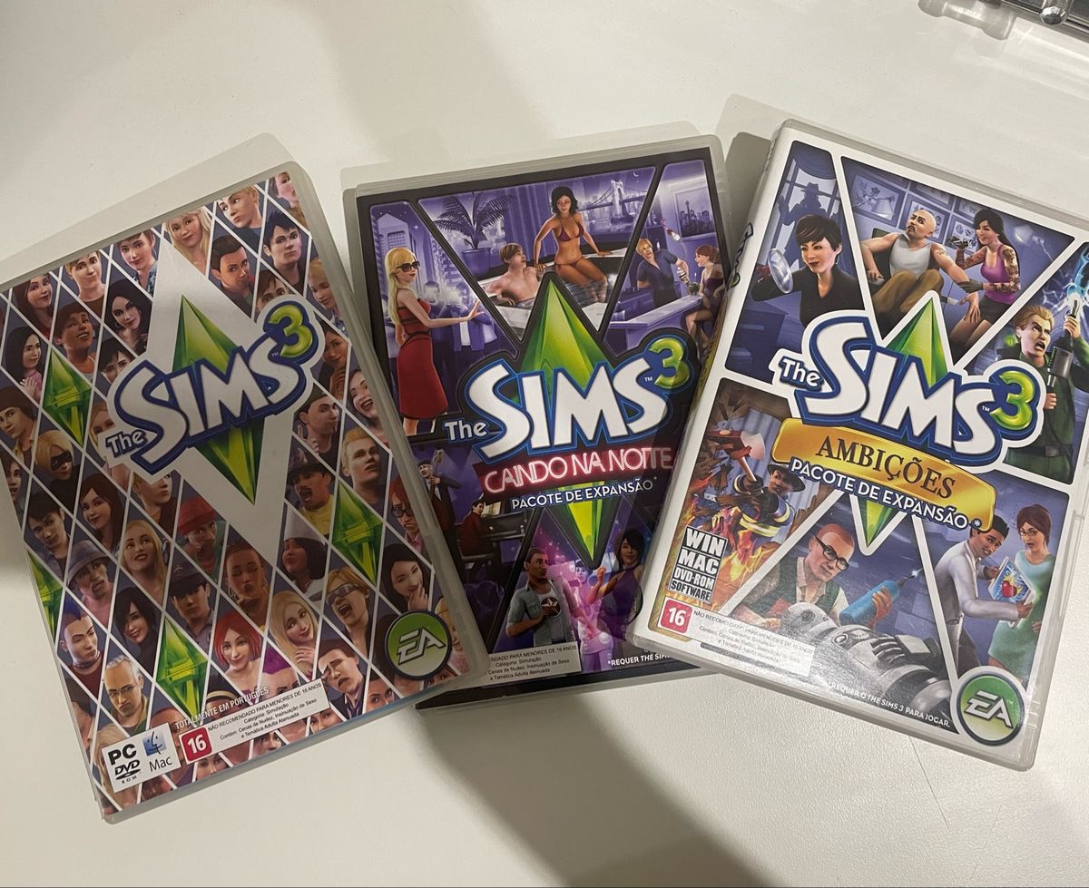 Kit 3 Jogos The Sims 3 Original | Item Info & Eletro The Sims Ea Usado ...