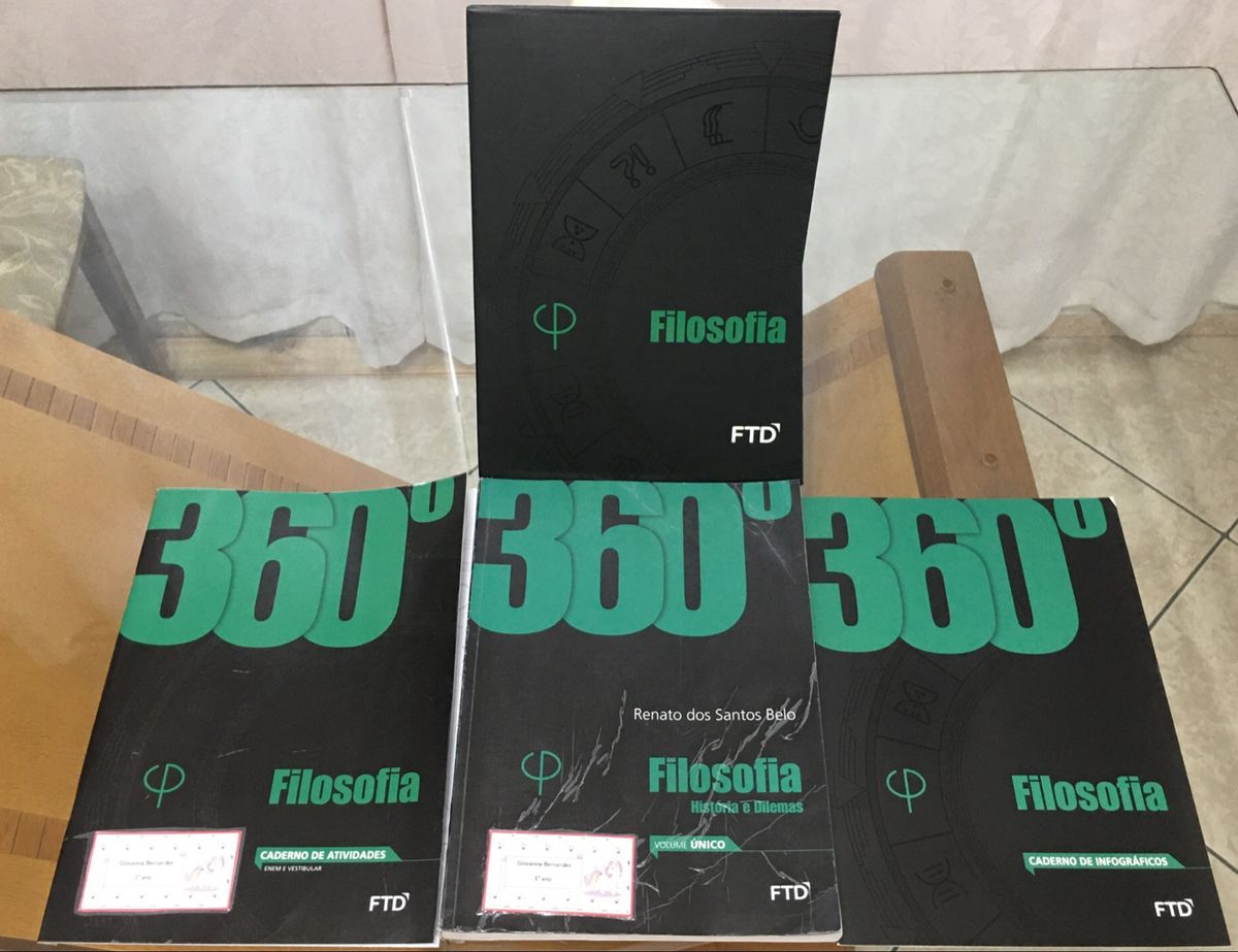 Kit 3 Livros Filosofia - Ftd 360° | Livro Ftd Usado 51060913 | enjoei