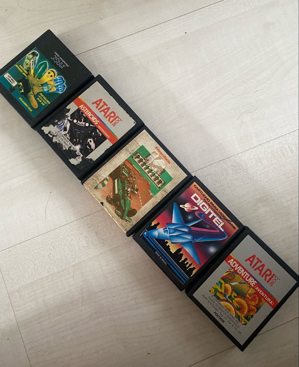 Kit 5 Cartuchos de Atari | Acessório p/ Videogame Atari Usado 77311605 ...