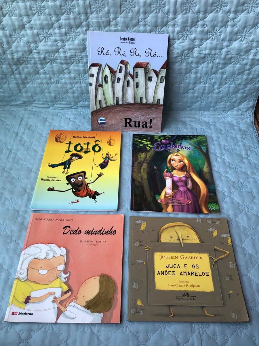 Kit 5 Livros Infantis, Ioio, Ra Ré Ri Ri Rua, Enrolados, Dedo Mindinho ...