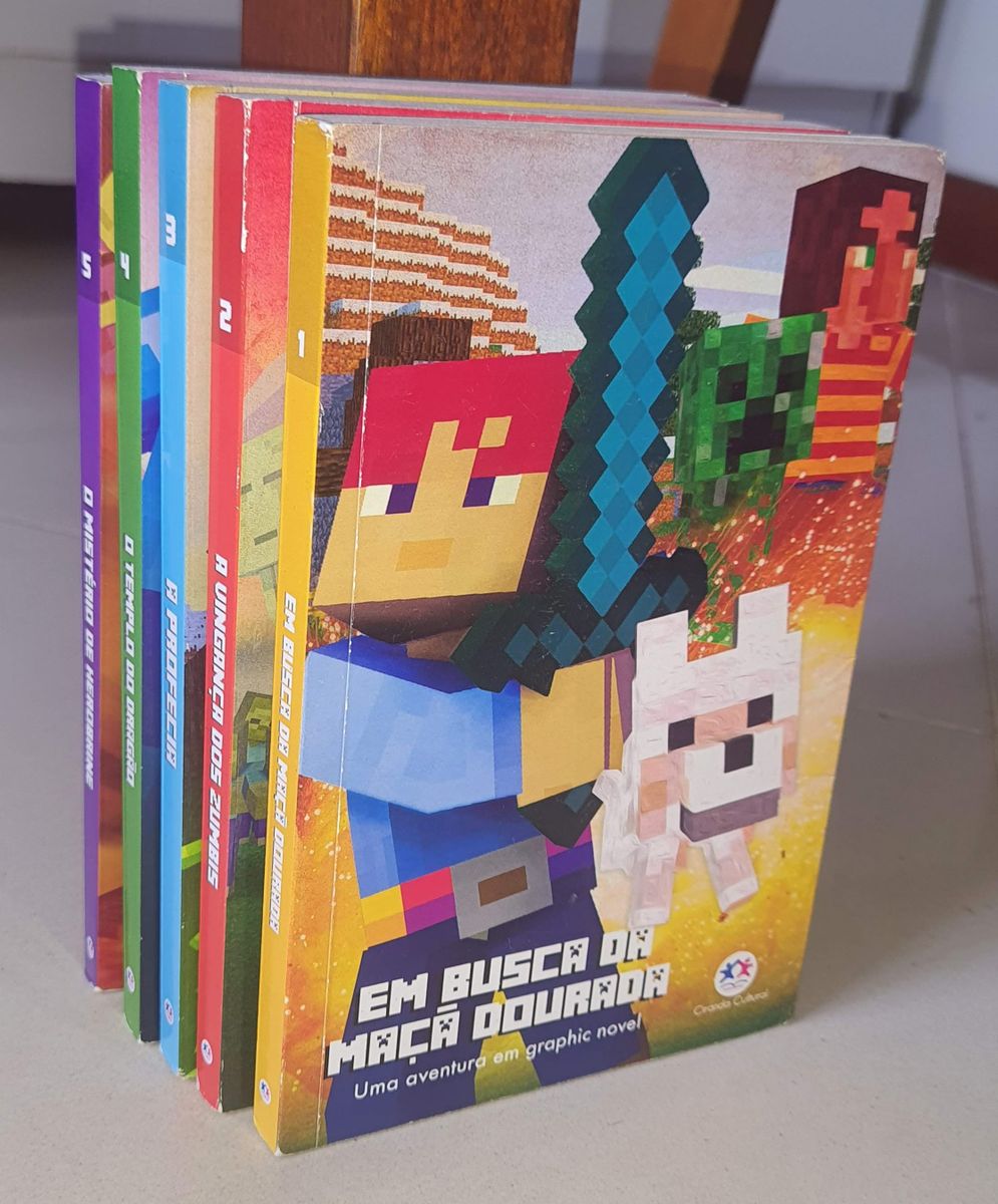 Kit 5 Livros | Minecraft | Item Infantil Editora Ciranda Cultural Usado ...