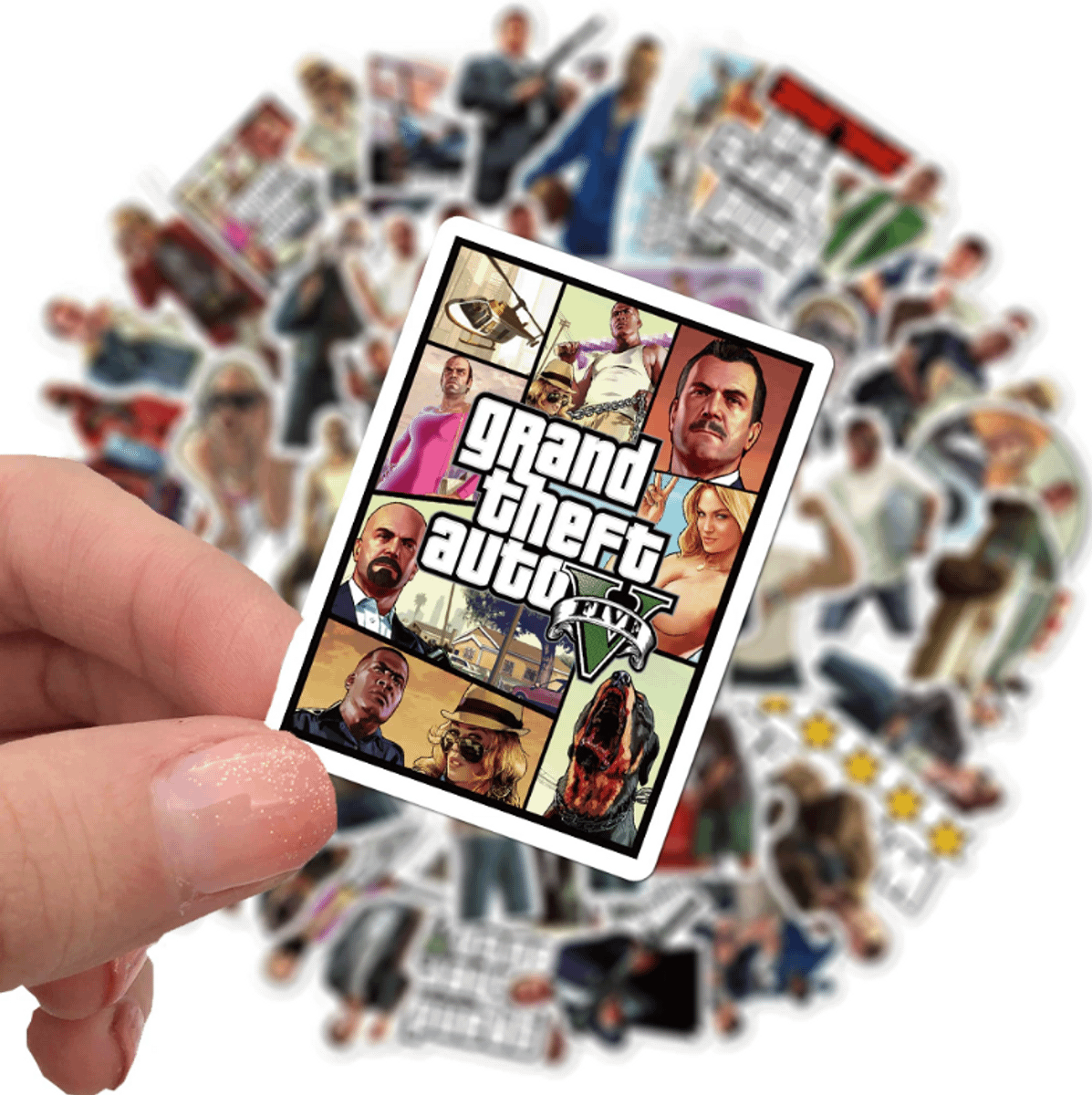 Kit 50 Adesivos Gta Grand Theft Auto Stickers Game Decoraçao Vice City ...