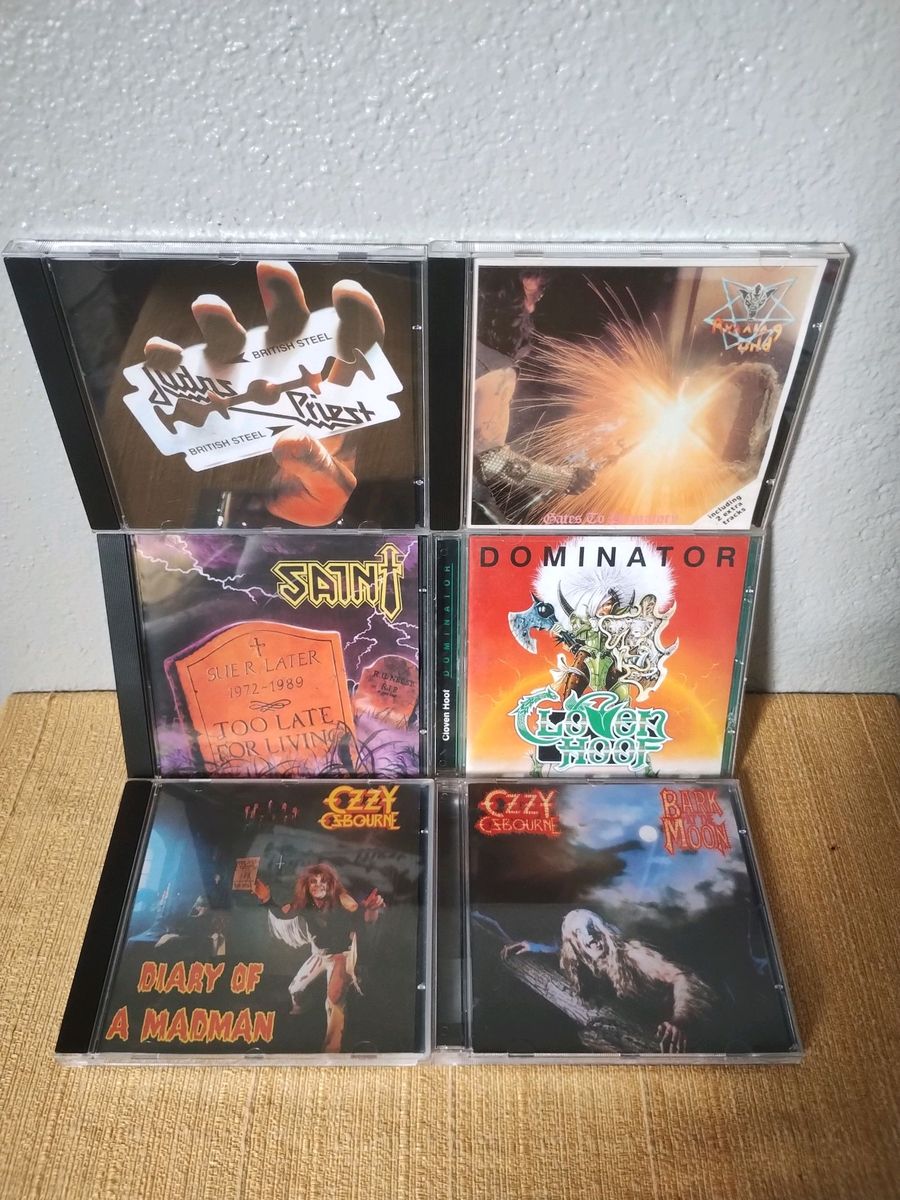 Kit 6 Cds Heavy Metal Clássico | Item de Música Usado 144018469 | enjoei