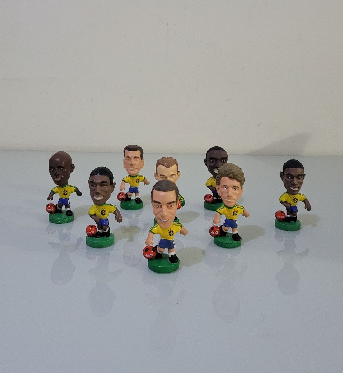 Kit 8 Mini Craques Seleção Brasileira Copa de 98 Coca Cola | Brinquedo ...
