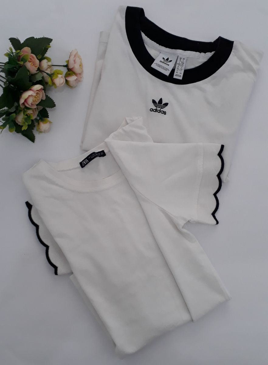 Kit Adidas/zara | Blusa Feminina Adidas Usado 85806091 | enjoei