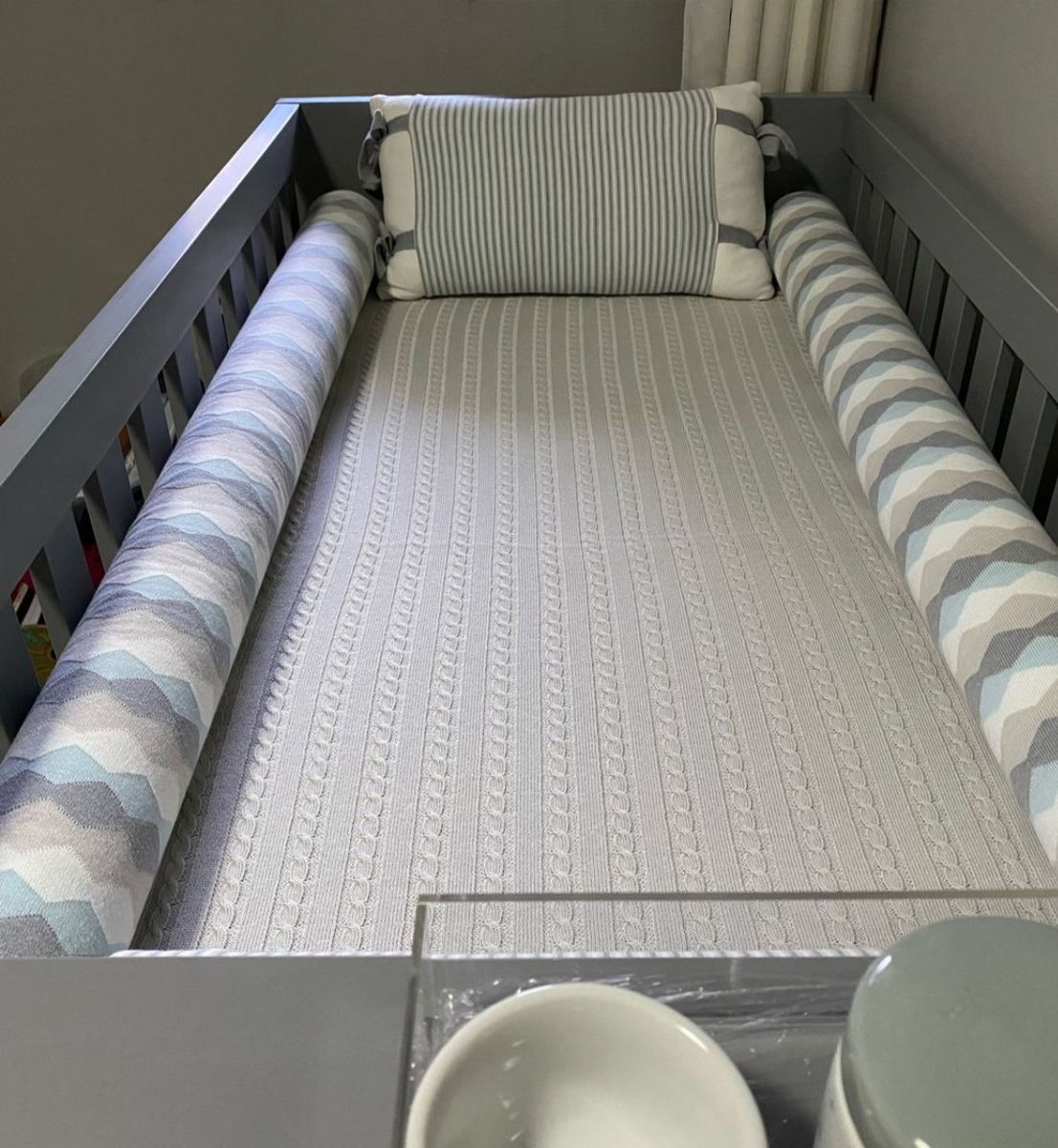 Kit Berço Tricot 100% Algodão | Item Infantil Piccolino Usado 79382649 ...