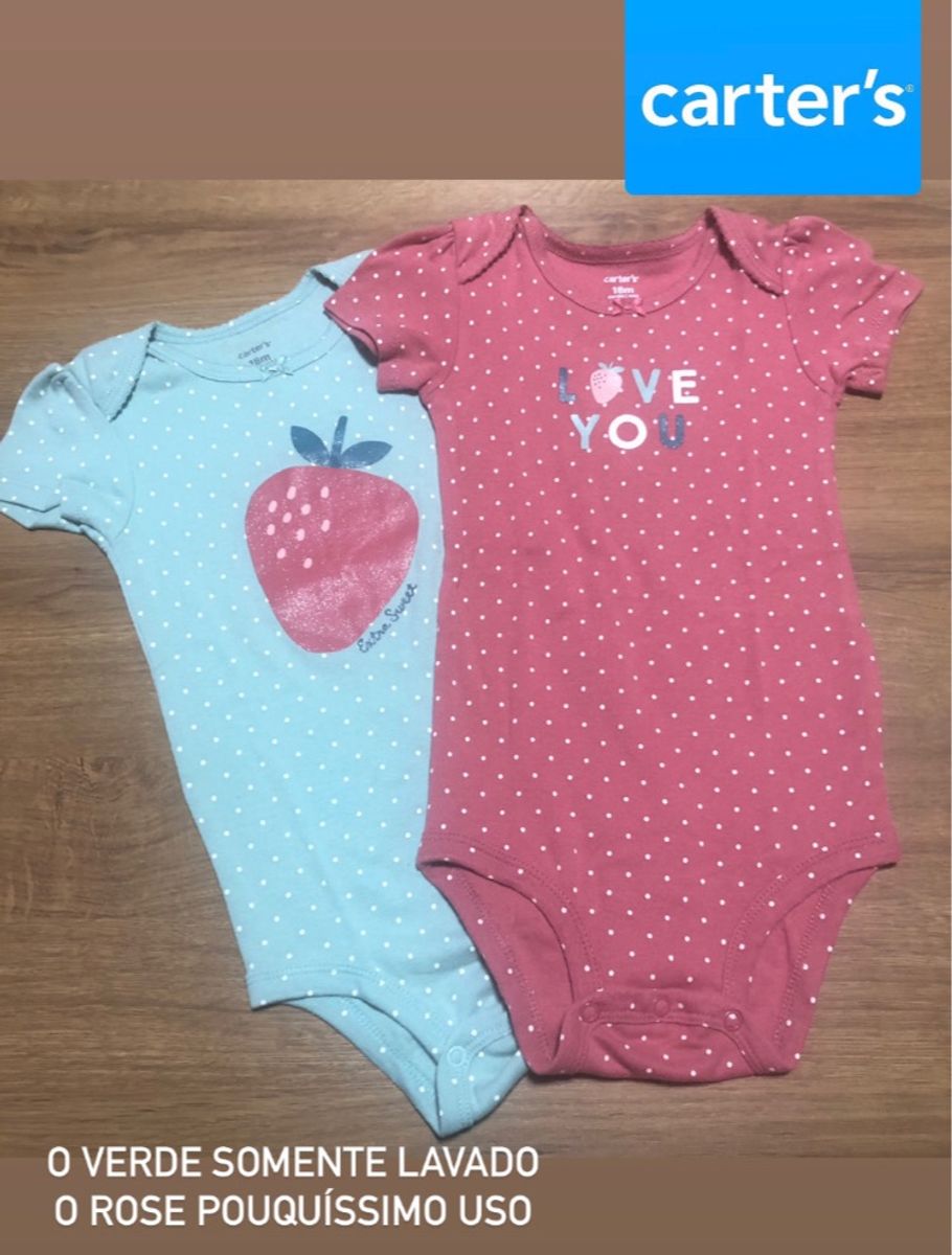 Kit Bodies Lindos da Carters Tam. 18meses | Roupa Infantil para Bebê ...
