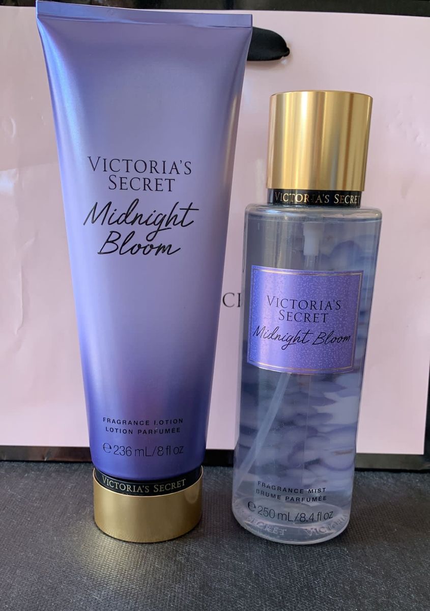 Kit Body Splash e Hidratante Midnight Bloom Victoria's Secret | Perfume Feminino Victorias ...