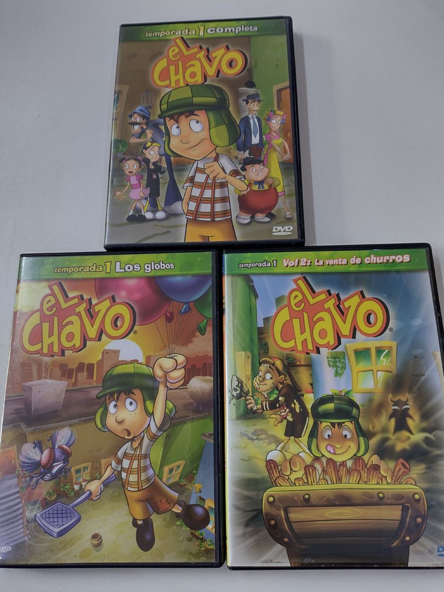 Kit Box 3 Dvds Chaves em Desenho Animado - Tv/children | Filme e Série ...