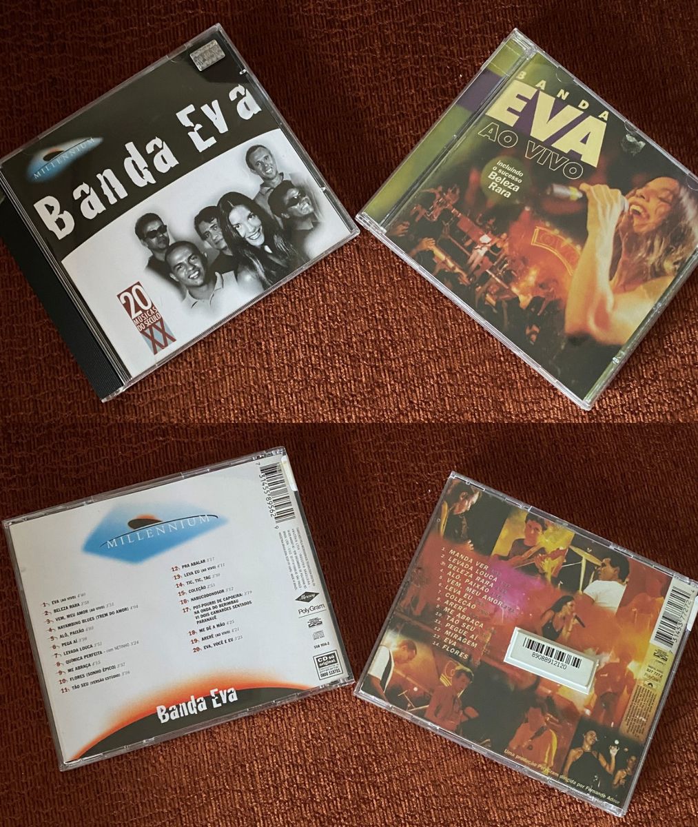 Kit C/2 Cds Banda Eva ( C/ivete Sangalo)ao Vivo e 20 Musicas do Século ...