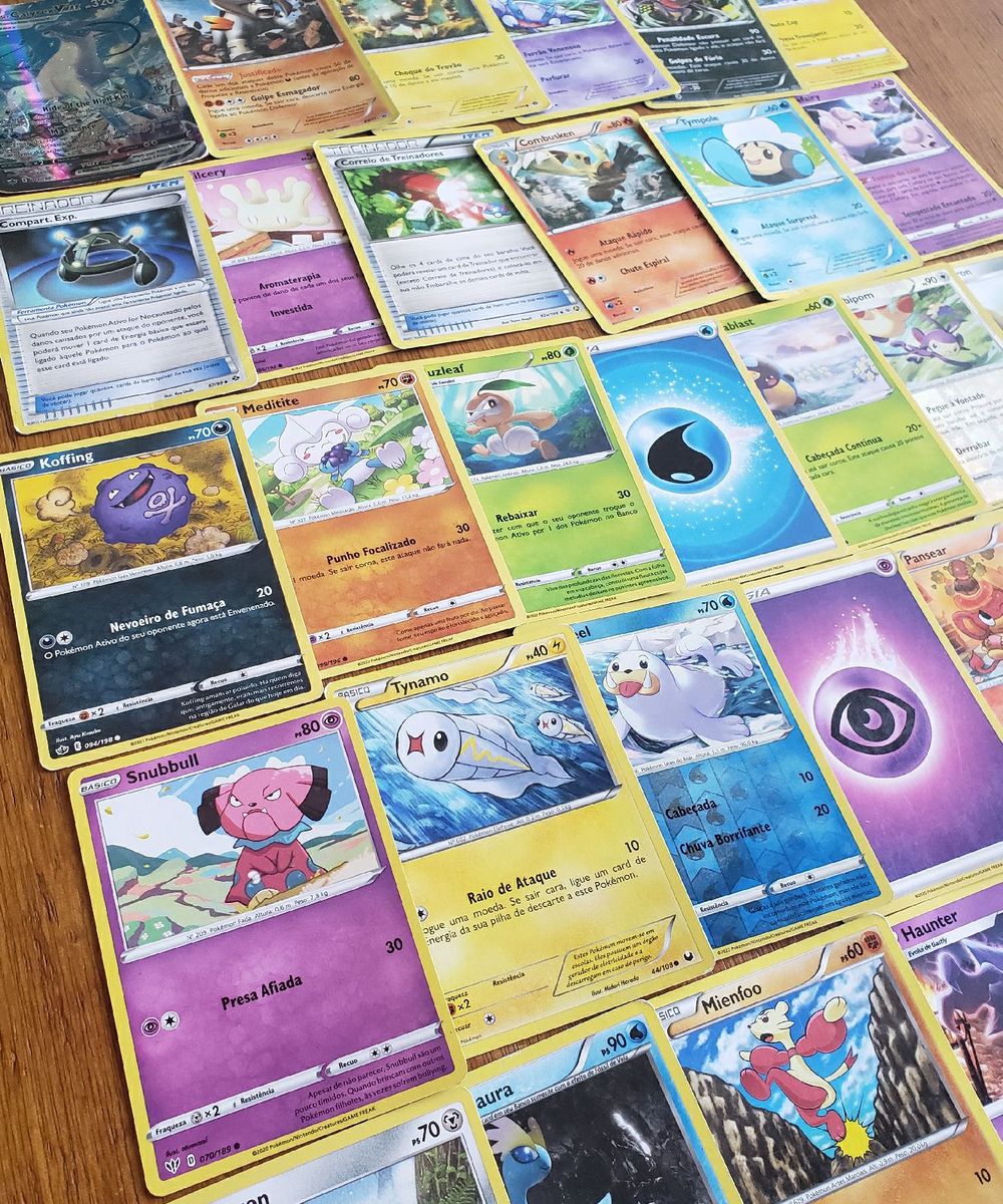 Kit Carta Pokemon com 34 Cartas Poderosas | Brinquedo Copag Usado ...
