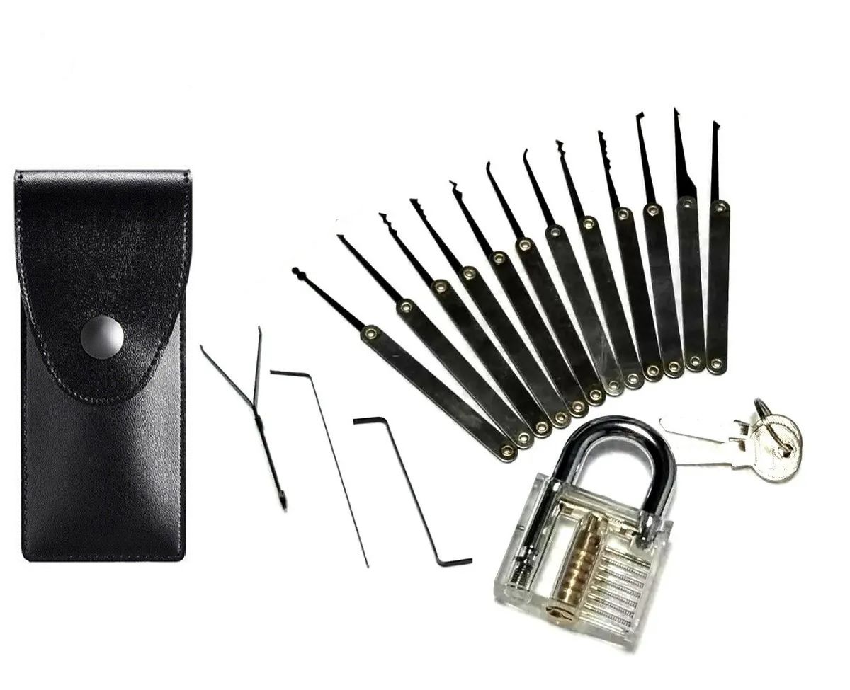 Kit Chaveiro Lock Pick Micha Gazua Cadeado Transparente | Cacareco ...