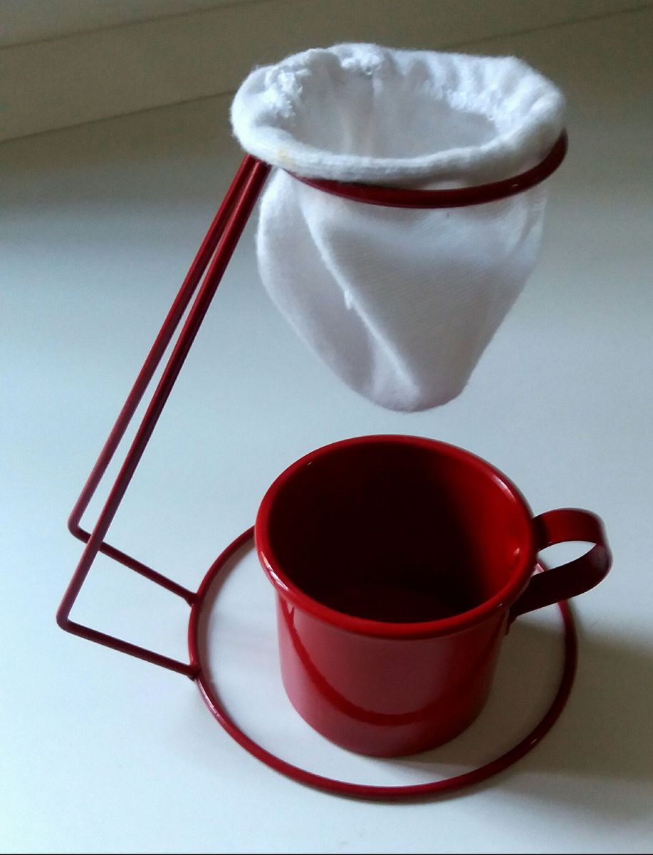 Kit Coador de Café e Xícara - Café Unitário - Vermelho | Móvel de ...