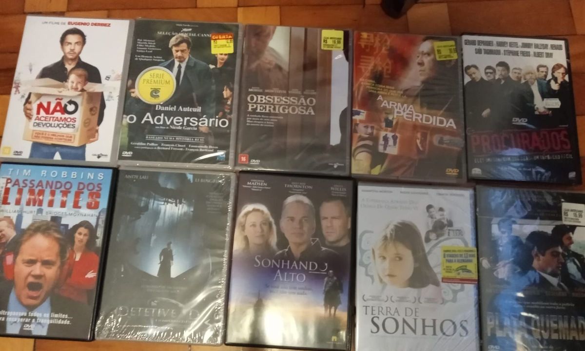 Kit Coleção com 100 Dvds Originais Colecionadores | Filme e Série Dvd ...