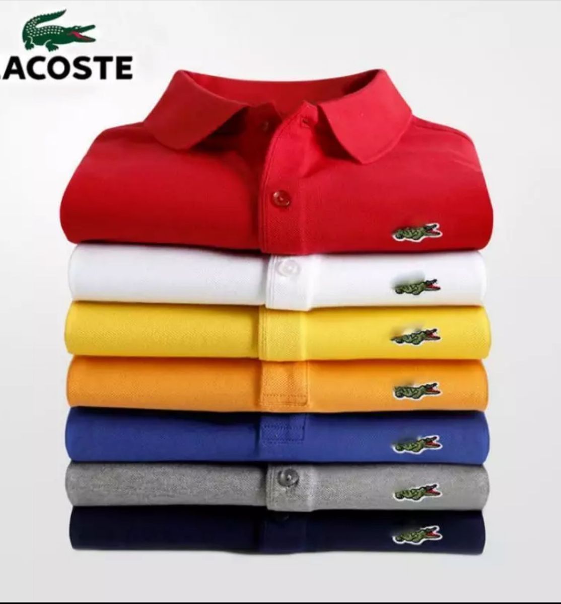 Kit com 10 Camisas Lacoste Pronta Entrega | Camiseta Masculina Lacoste ...