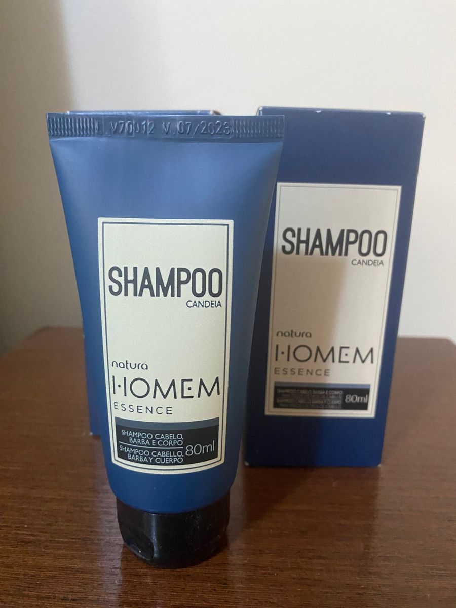 Kit com 2 Shampoos Cabelo, Barba e Corpo Natura Homem Essencial | Creme ...