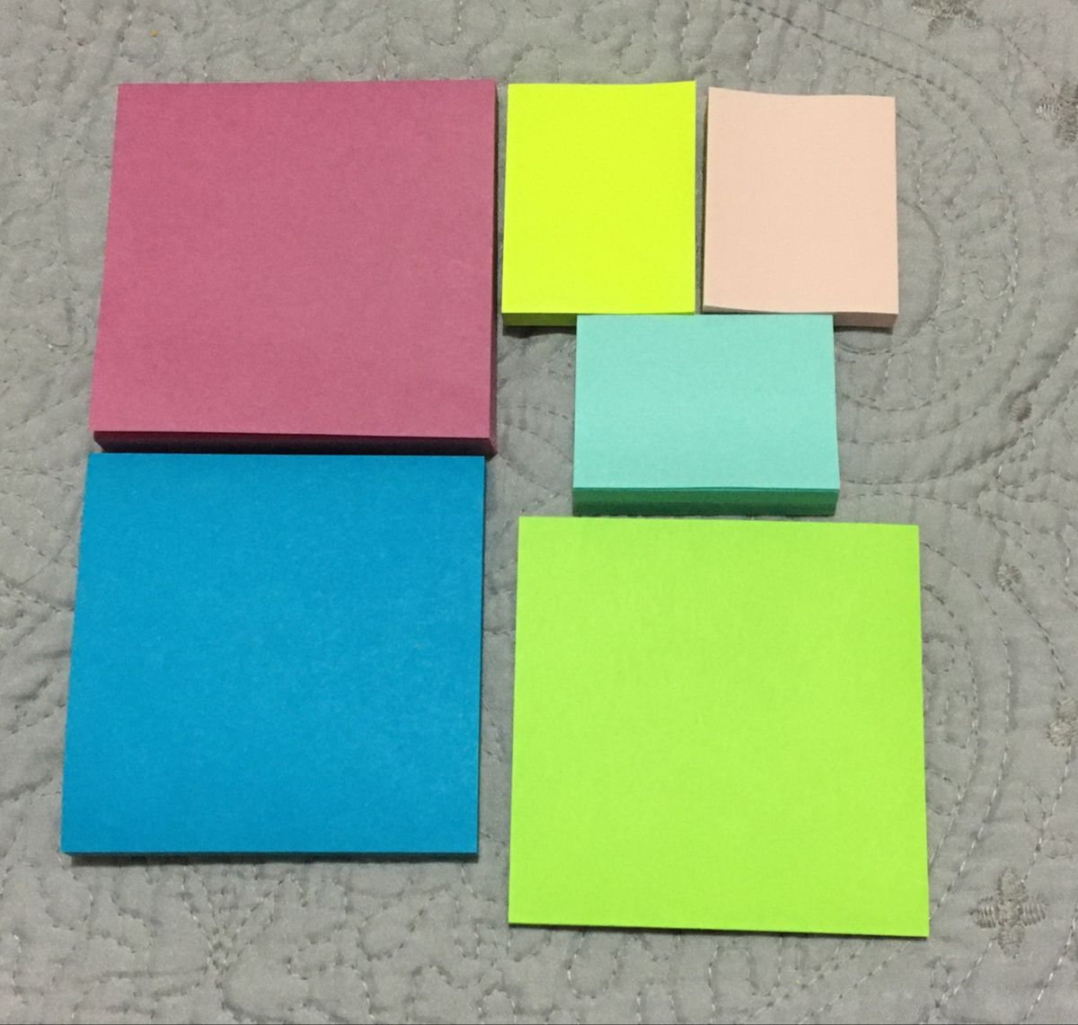 Kit com 6 Blocos de Post It - Tamanhos Variados | Item de Papelaria ...