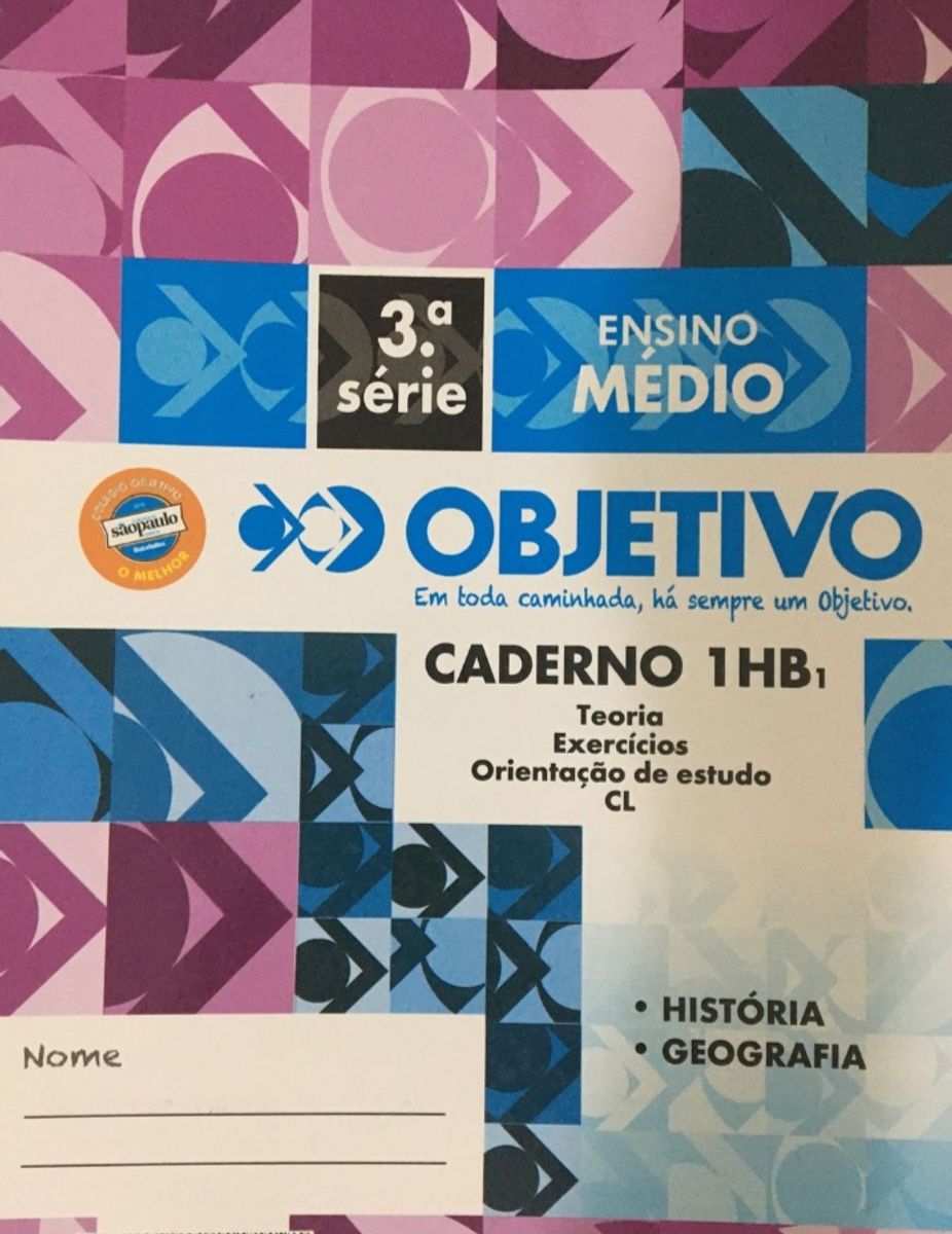 Kit Completo 16 Apostilas Objetivo!! 3º Ano Ensino Médio | Livro Objeto ...