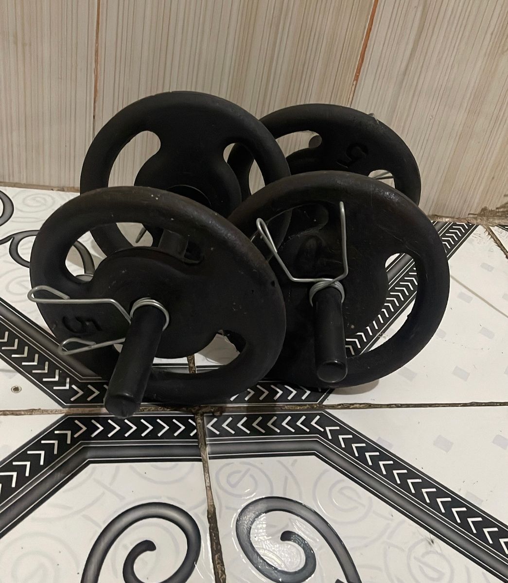 Anilha 5 Kg Anúncio Dividido | Item p/ Esporte e Outdoor Nunca Usado ...