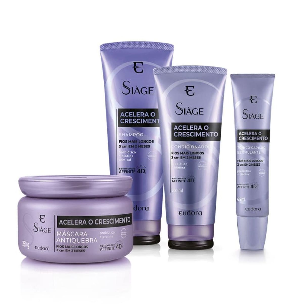 Kit Completo Siàge Acelera O Crescimento | Produto p/ Cabelos Feminino ...