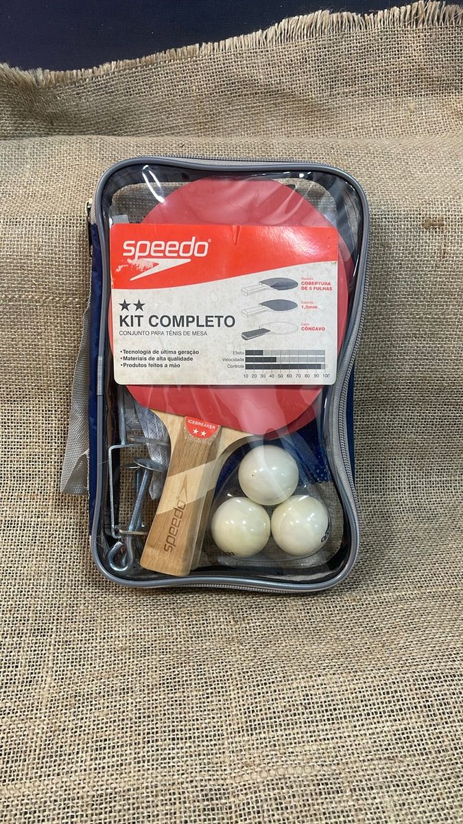 Kit Completo Tênis de Mesa Speedo Raquetes, Bolas e Rede - Bolinha ...