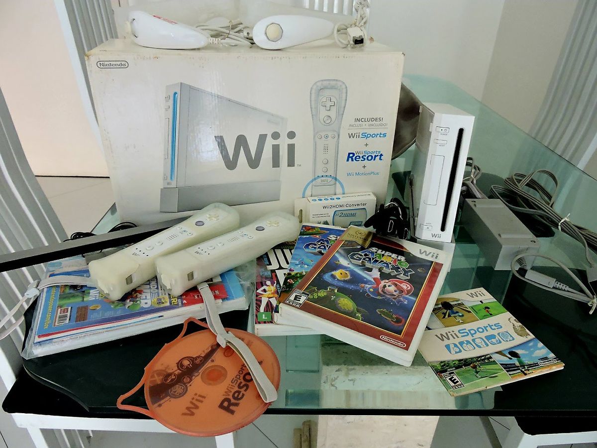 Kit Console Nintendo Wii + 5 Jogos Inclusos | Console de Videogame ...