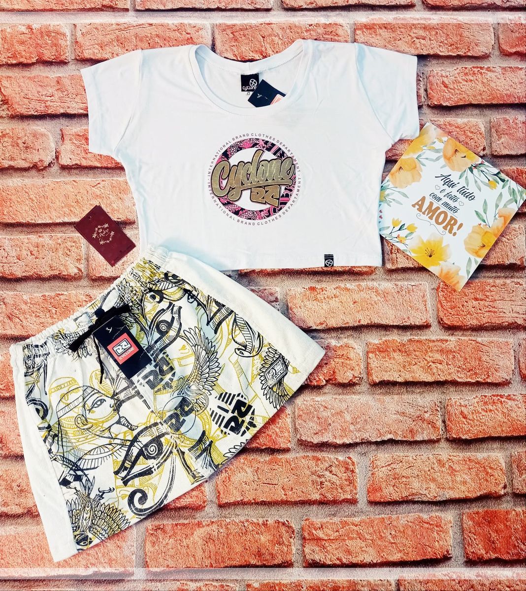 Kit Cyclone Feminina Saia Veludo Cyclone + Cropped | Saia Feminina ...