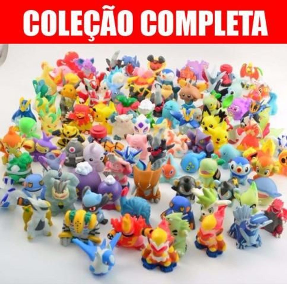 Kit de 144 Bonecos Miniatura Lote Pokémon com Pikachu Incluso Coleção ...