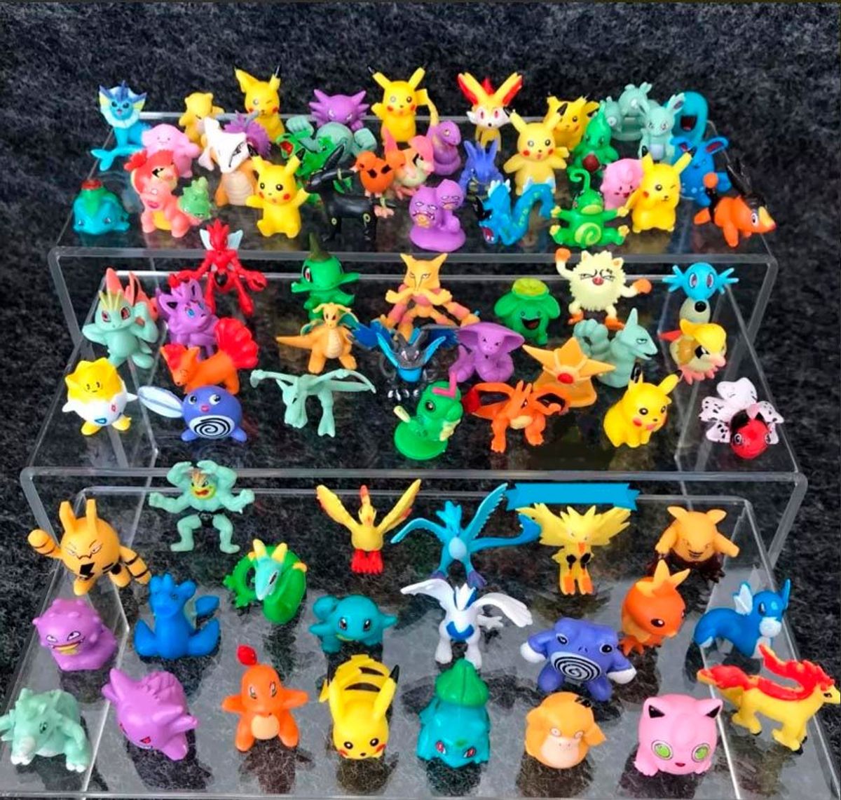 Kit de 48 Bonecos Miniatura Lote Pokémon com Pikachu Incluso Coleção ...