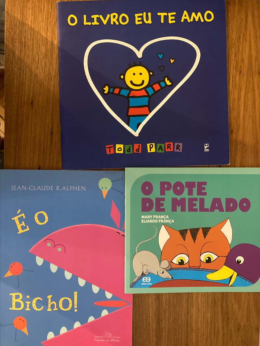 Kit de Livros "o Pote de Melado", "o Livro Eu Te Amo", "é O Bicho ...