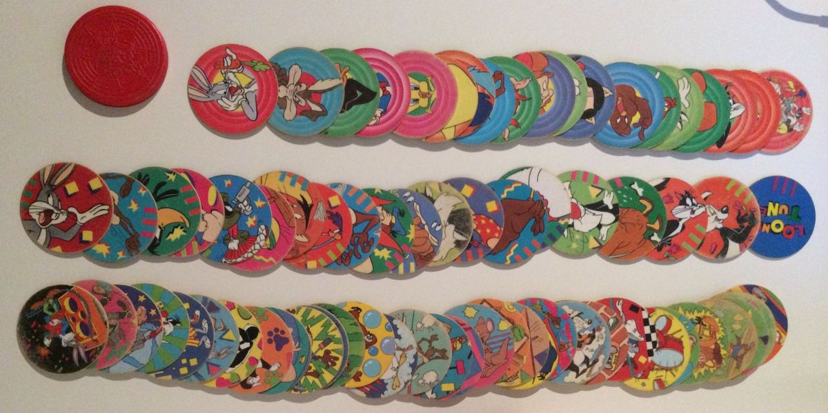 Kit de Tazos Looney Tunes Década de 90 + Porta Tazo + Master Tazo ...