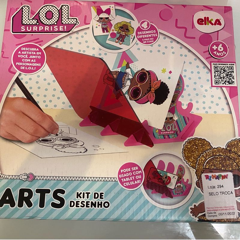 L.O.L. Art Kids Kit De Desenho Lol Surprise Original Elka Brinquedo Kit ...