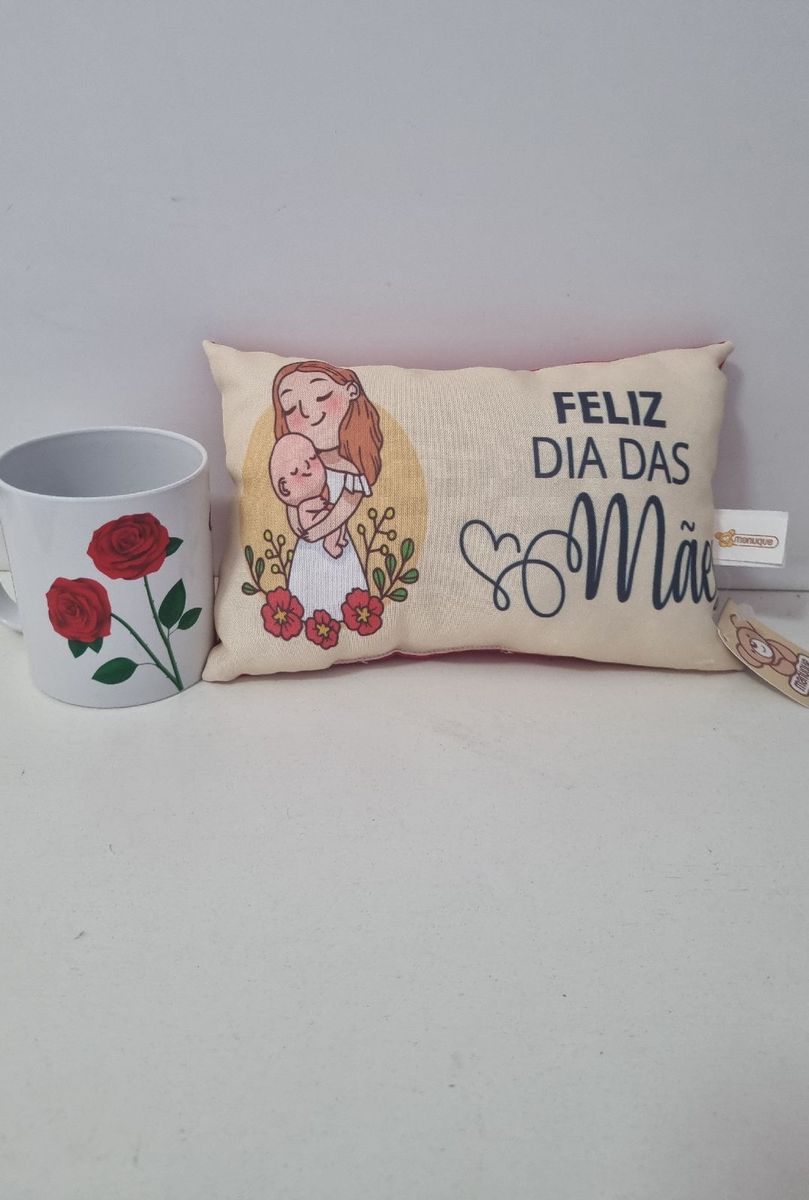 Kit Dia Das Mães Almofada e Caneca Manuque Pelucias Novinho | Item de ...