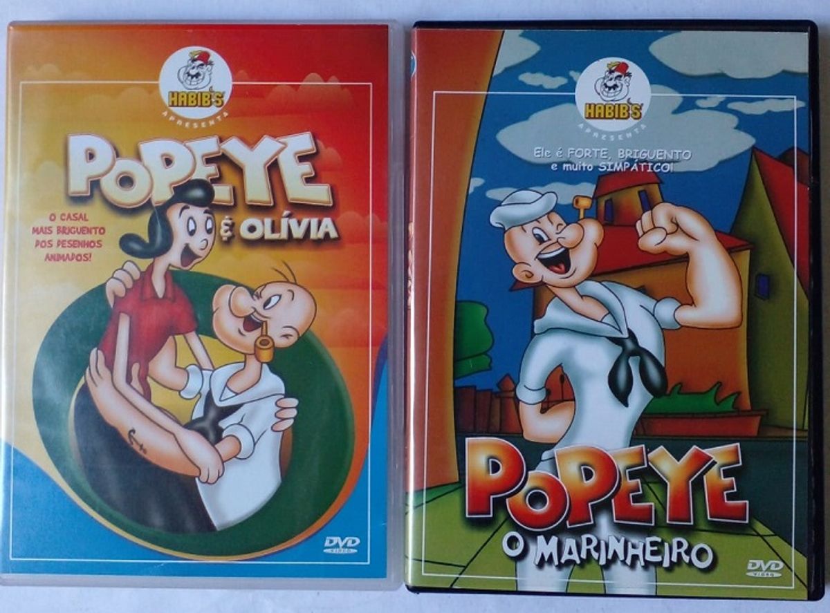 Kit Dvd Original Popeye e Olivia + O Marinheiro - 2 Dvds | Filme e ...