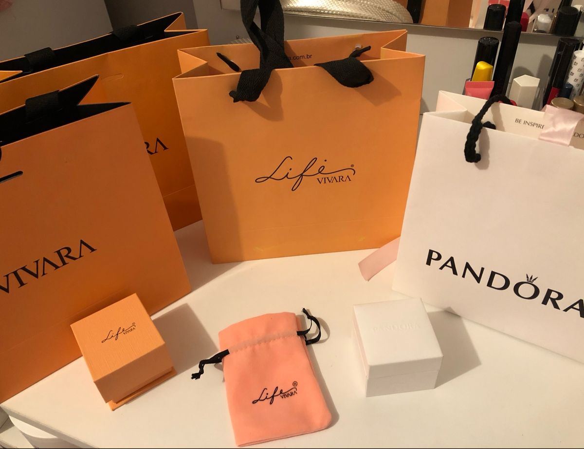 Kit Embalagem Vivara e Pandora | Item de Papelaria Vivara Usado ...