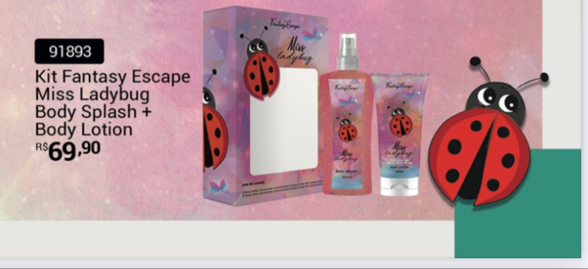 Kit Fantasy Scape Miss Lady Buggy Perfume + Condicionador 200 Ml Cada ...