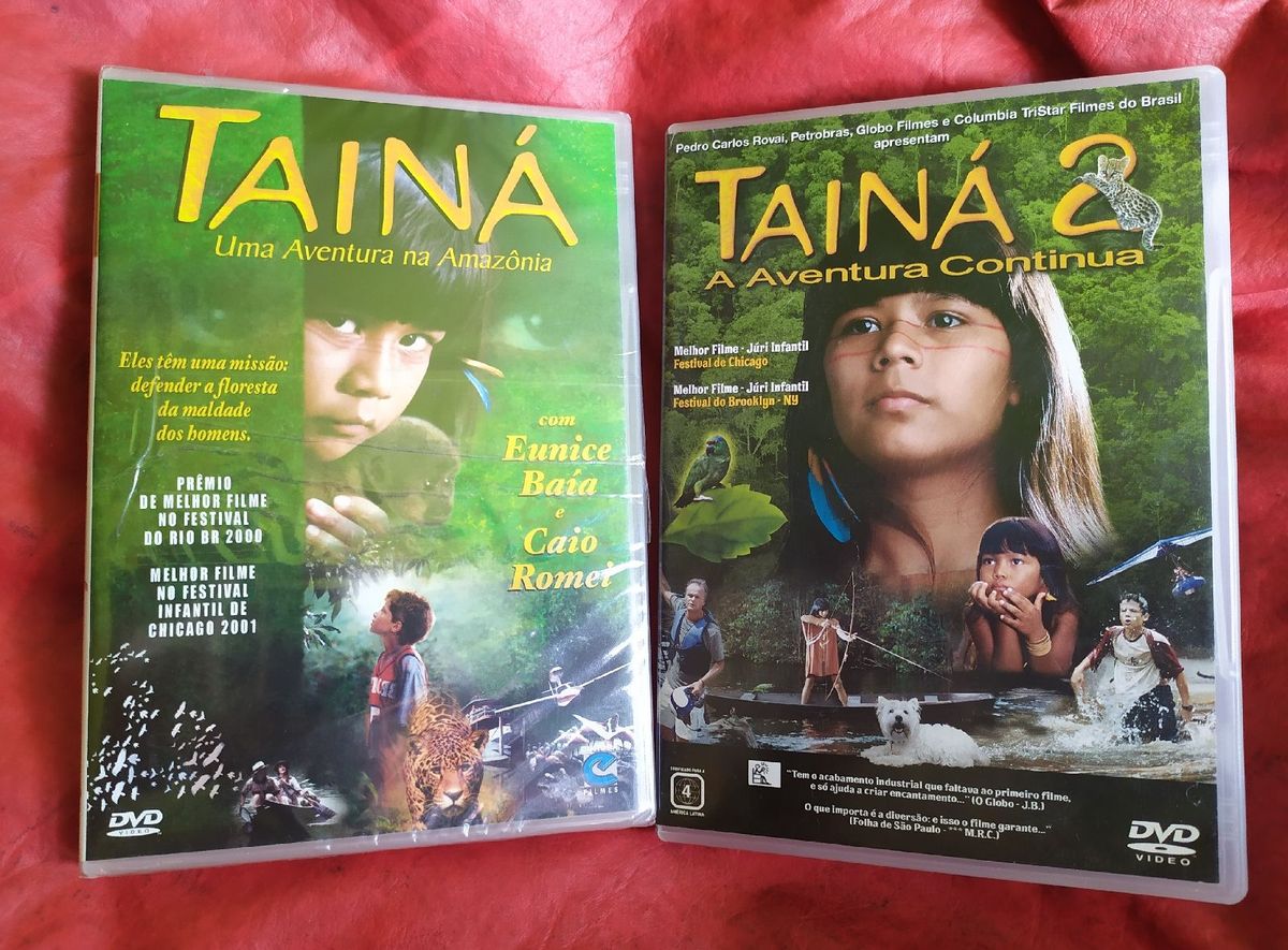 Kit Filmes Tainá 1 e 2 Nacional 2 Discos | Filme e Série Dvd Usado ...