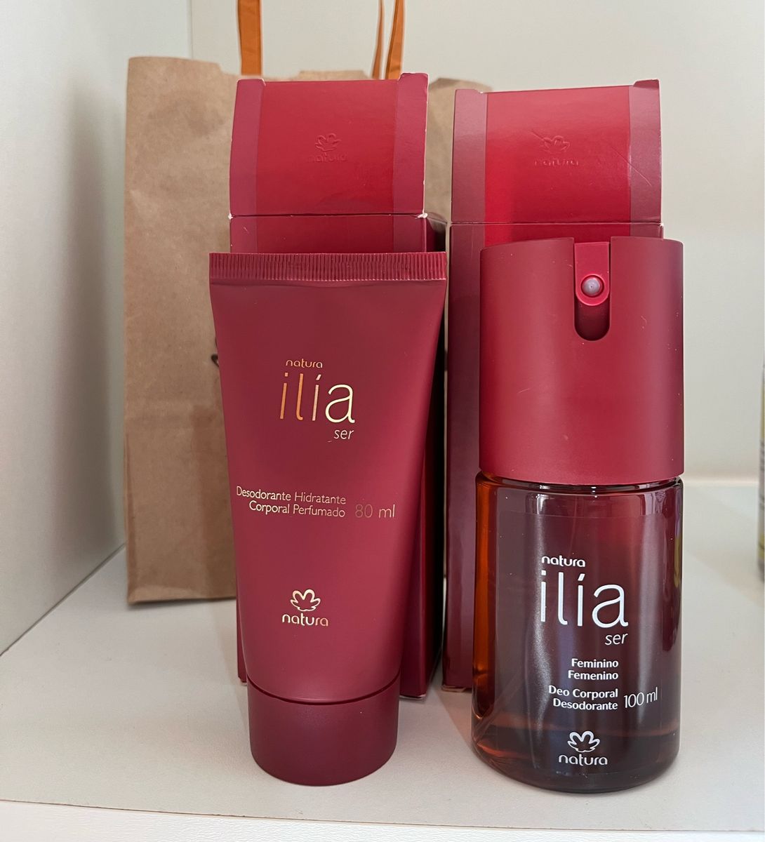 Kit Ilía Ser Natura Hidratante e Body Splash | Perfume Feminino Natura ...