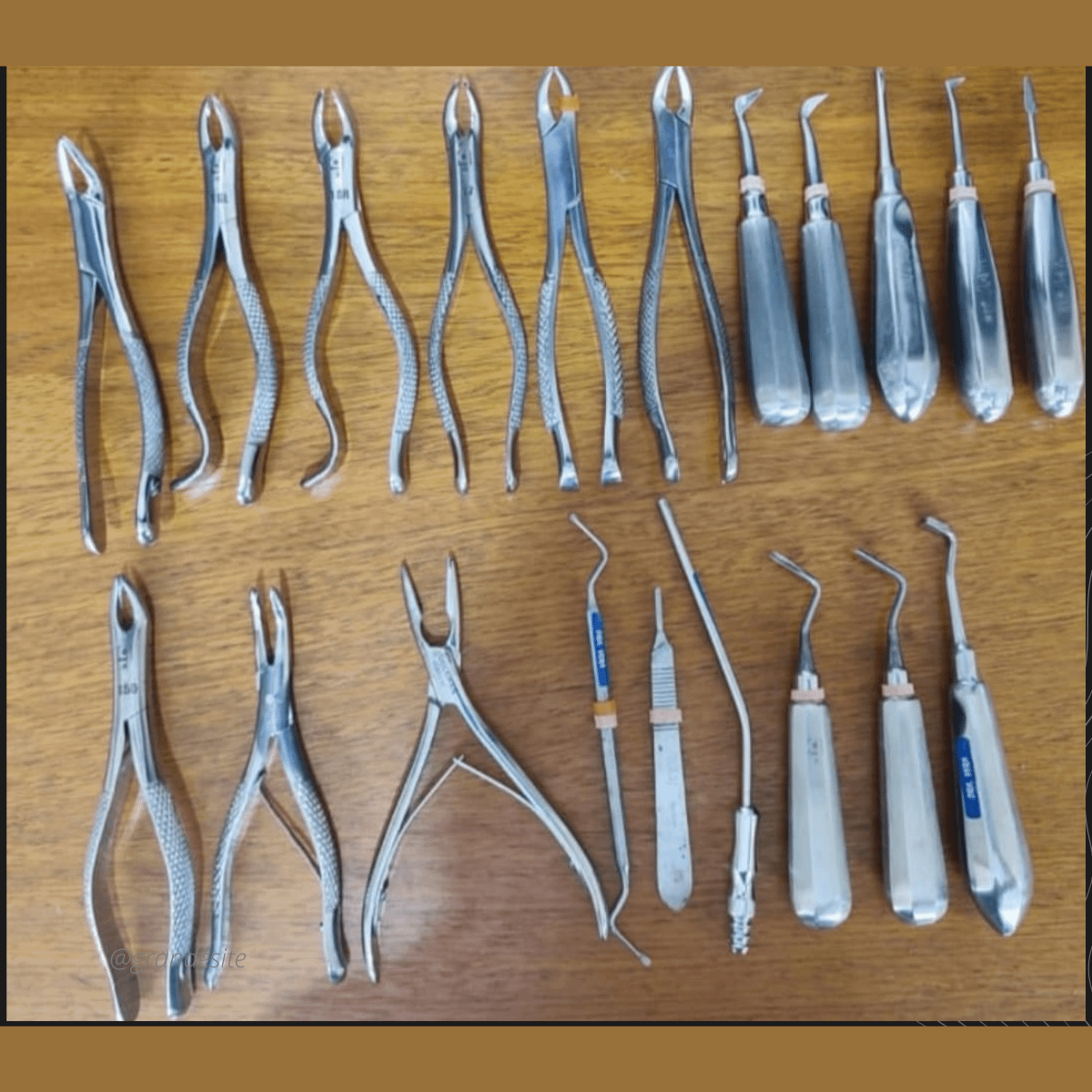Kit Instrumentais Cirurgia Forceps Alavancas Odontologia | Cacareco ...