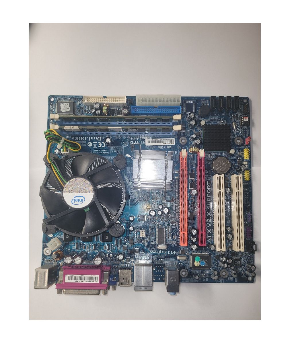 Kit Intel Placa Mãe Pentium Dual Core E2200 2.2ghz 4gb Ddr-2 | Computador Desktop Ecs Usado ...