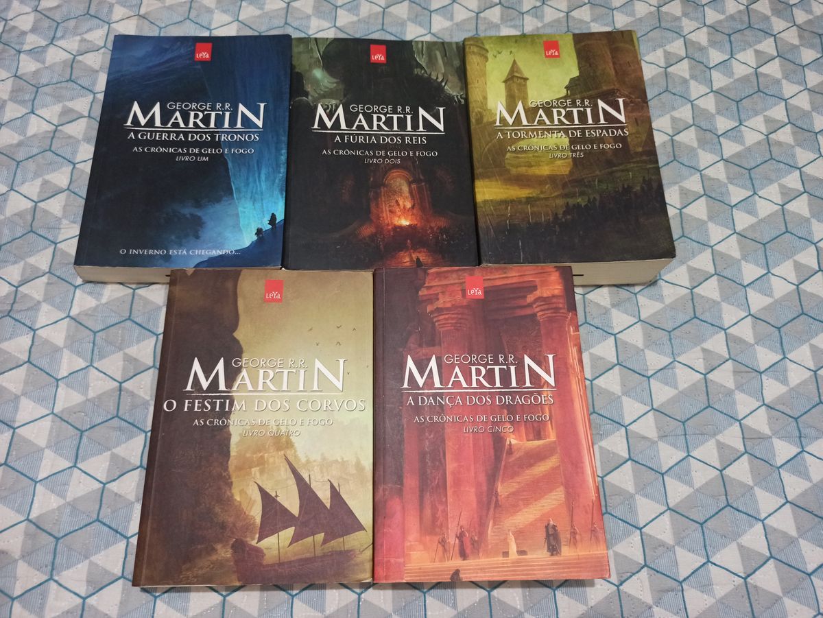 Kit Livros Guerra Dos Tronos/game Of Thrones As Crônicas de Gelo e Fogo ...