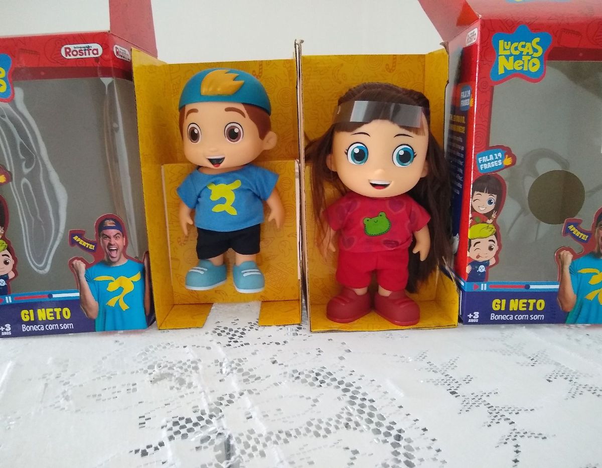 Kit Lucas Neto e Gi Neto Fala 14 Frases Original Rosita Famosos ...