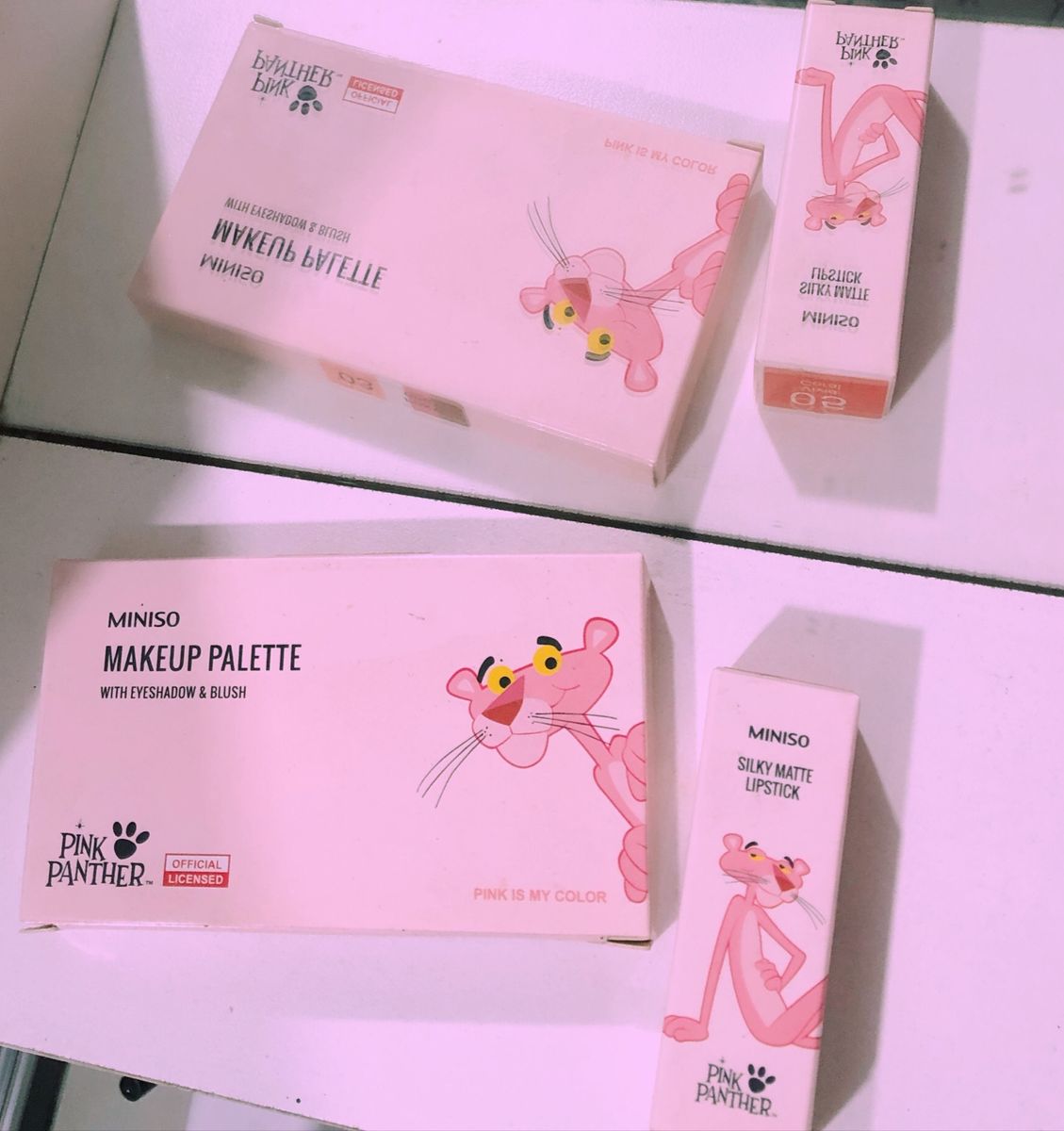 Kit Maquiagem Pantera Cor de Rosa | Maquiagem Feminina Miniso Usado ...