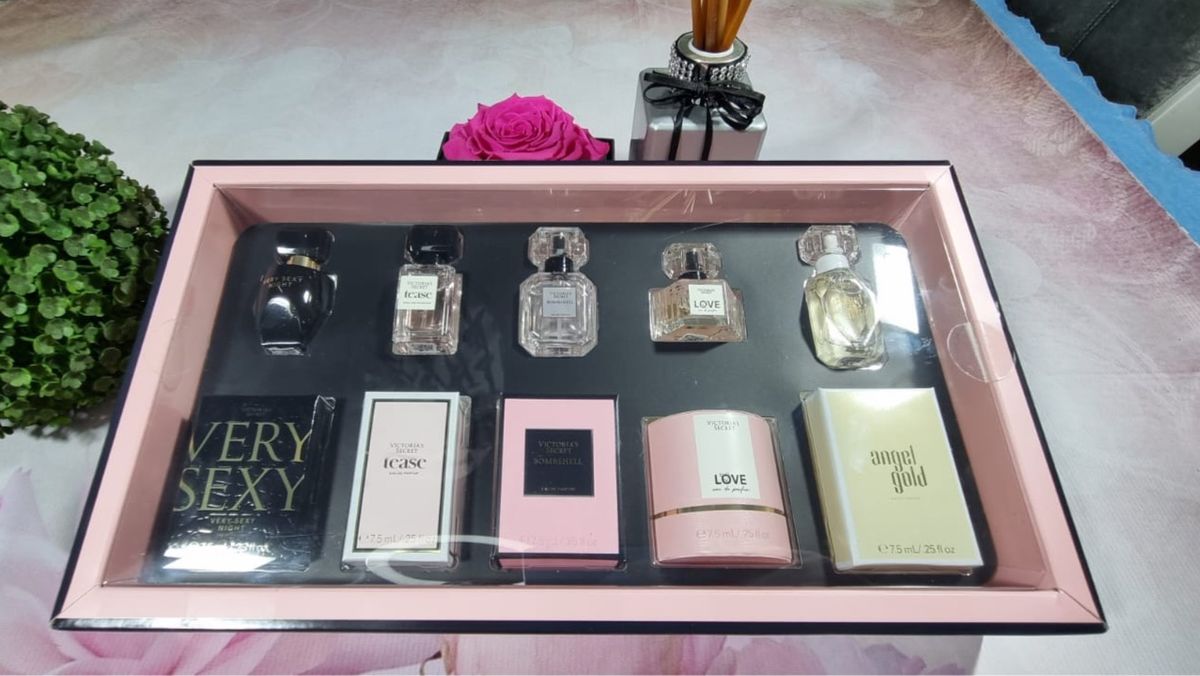 Kit Perfumes Miniaturas Victorias Secrets | Perfume Feminino Victorias ...
