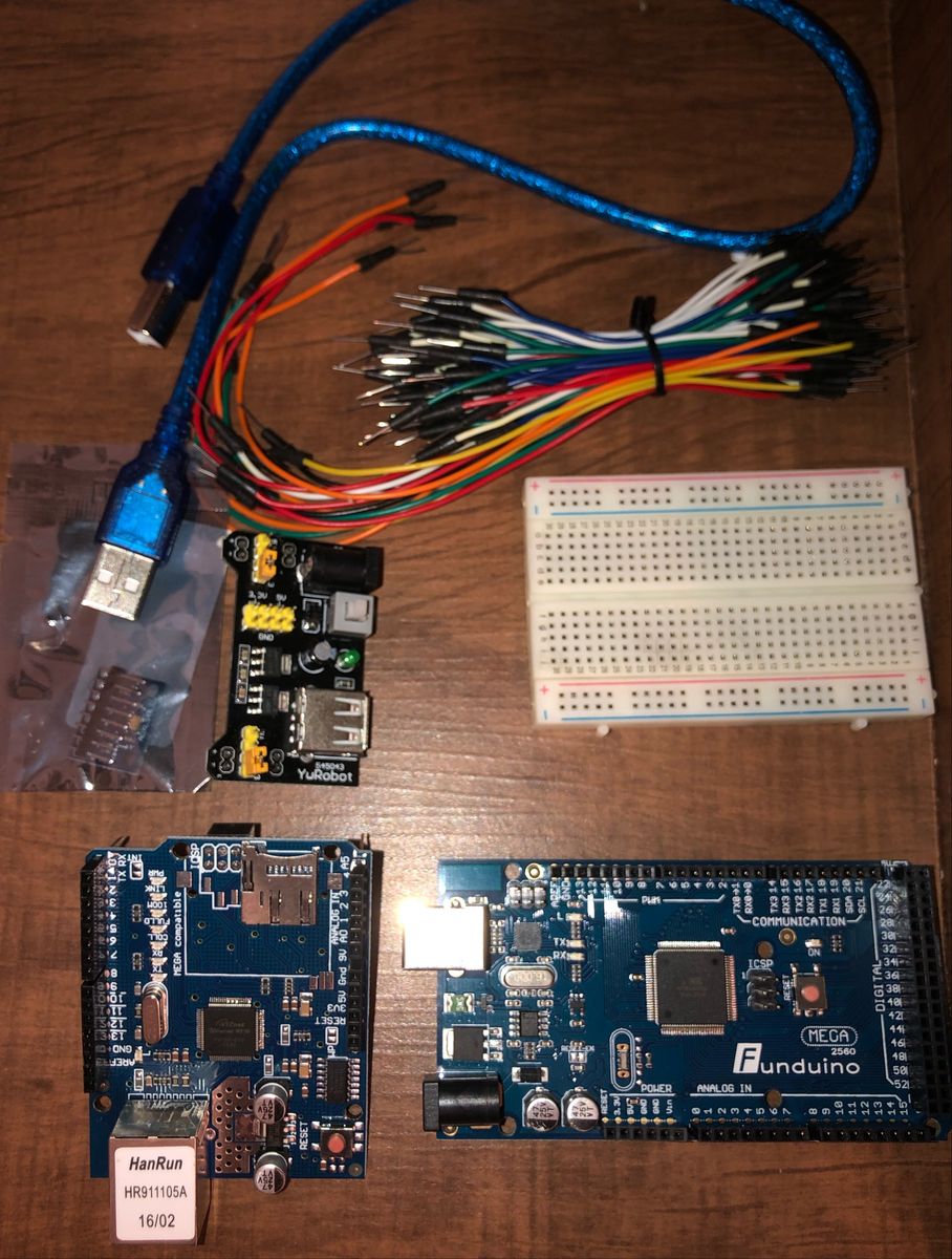 Kit Placa Arduino Mega 2560 e Placa Ethernet Shield | Item Info ...