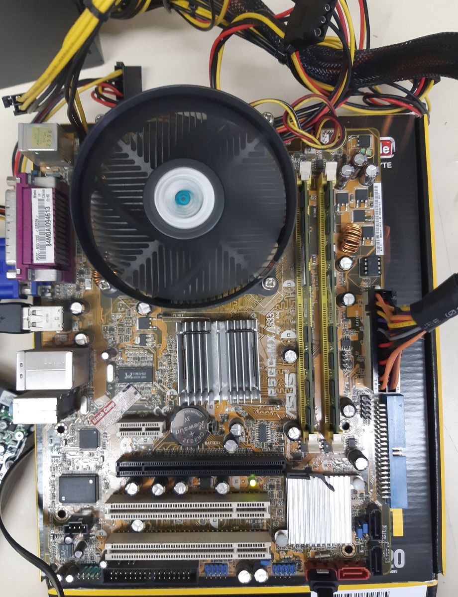 Kit Placa Mãe 775 Ddr2 Asus P5gc-mx/1333 Proc Intel Core 2 Duo E4500 4gb de Memoria + Hd 160gb ...