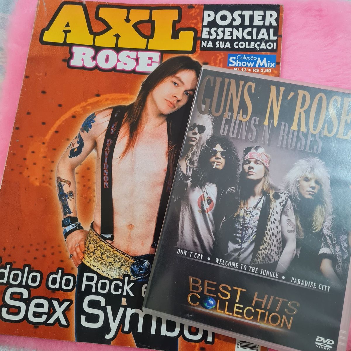 Kit Pôster Axl Rose e Dvd Guns N' Roses | Item de Música Dvd Usado ...