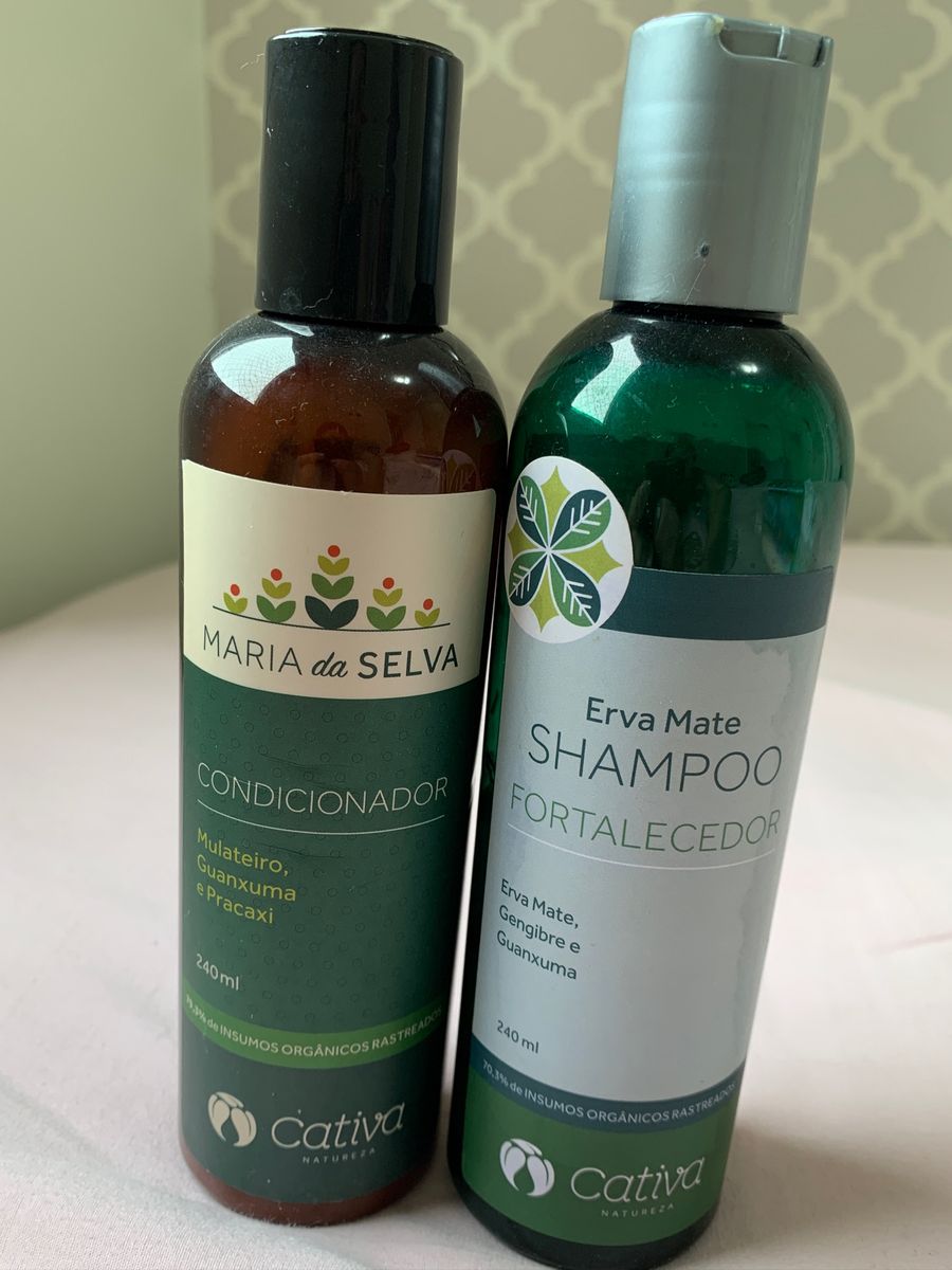 Kit Shampoo e Condicionador Orgânico Cativa Natureza | Produto p ...